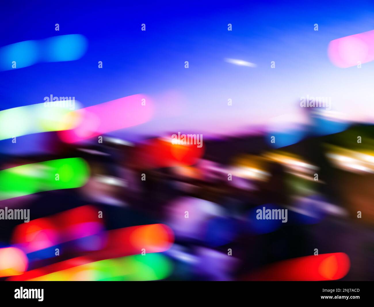 Blurry abstract music event festival background. Bright stage lights ...