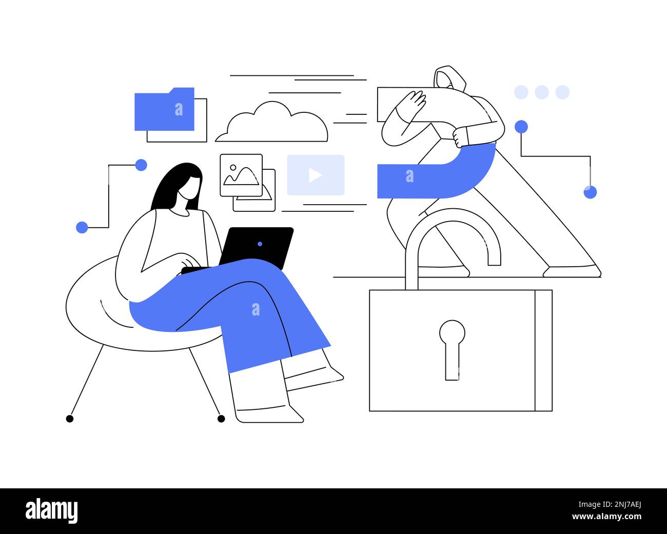 Doxing abstract concept vector illustration Stock Vector Image & Art ...