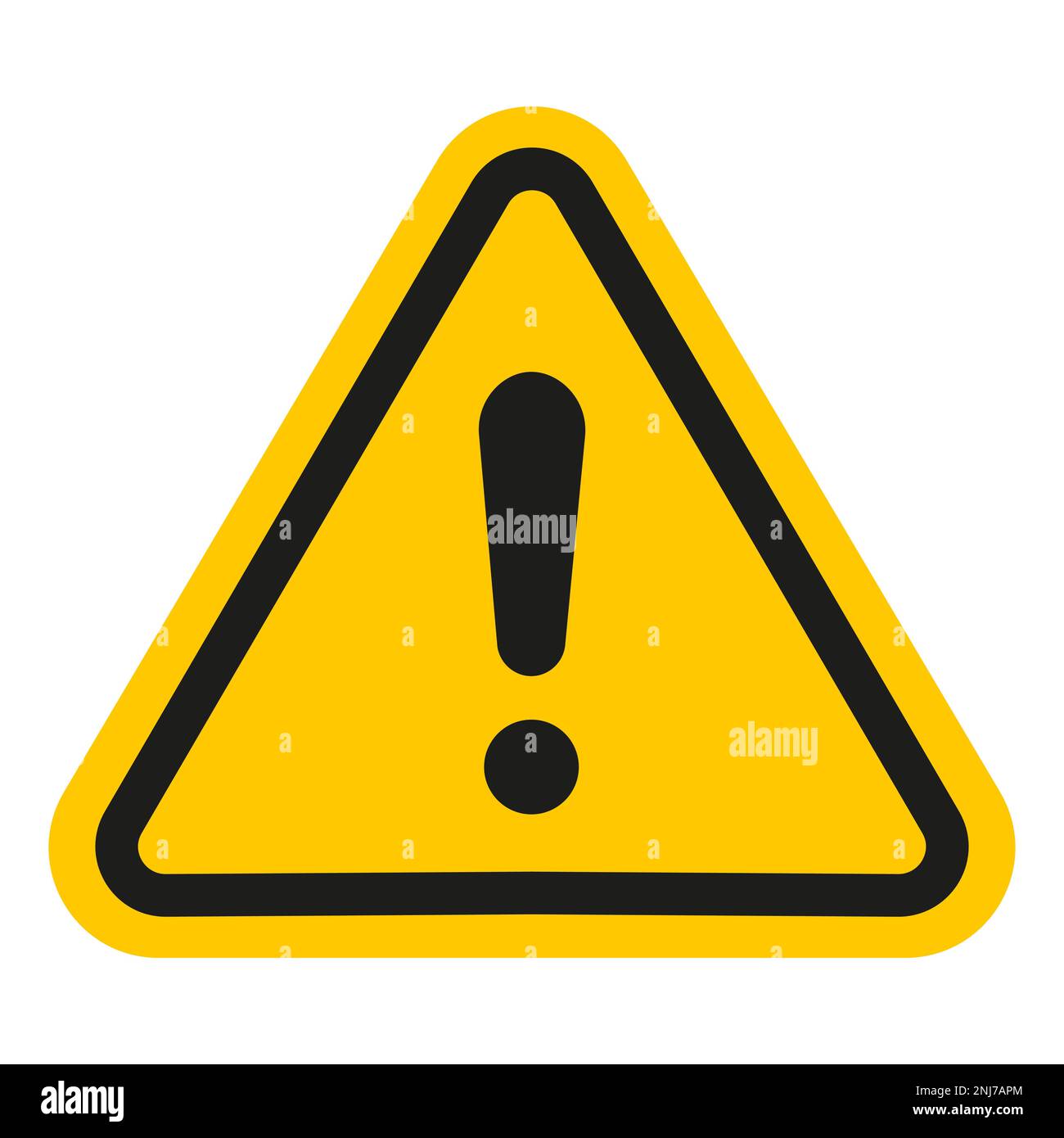 Caution warning signs set. Exclamation mark Stock Vector Image & Art ...