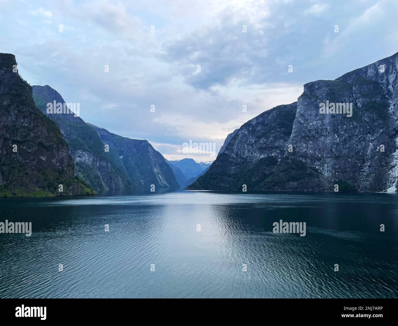 The Naerofjord, Narrowfjord in Norway, Scandinavia, Europe Stock Photo ...