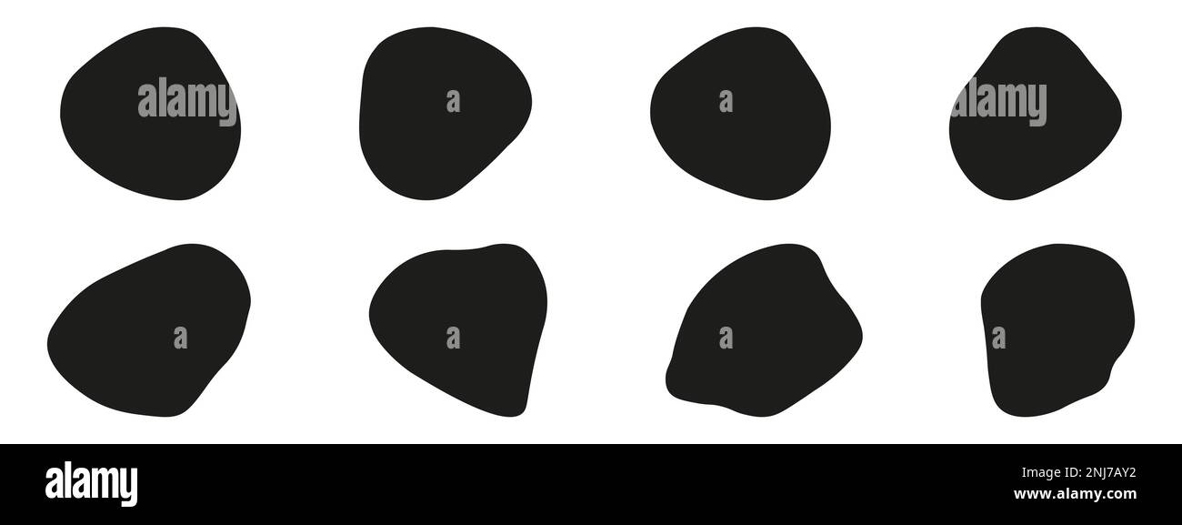Organic blobs set icon. Random shapes cube drop Stock Vector Image & Art - Alamy