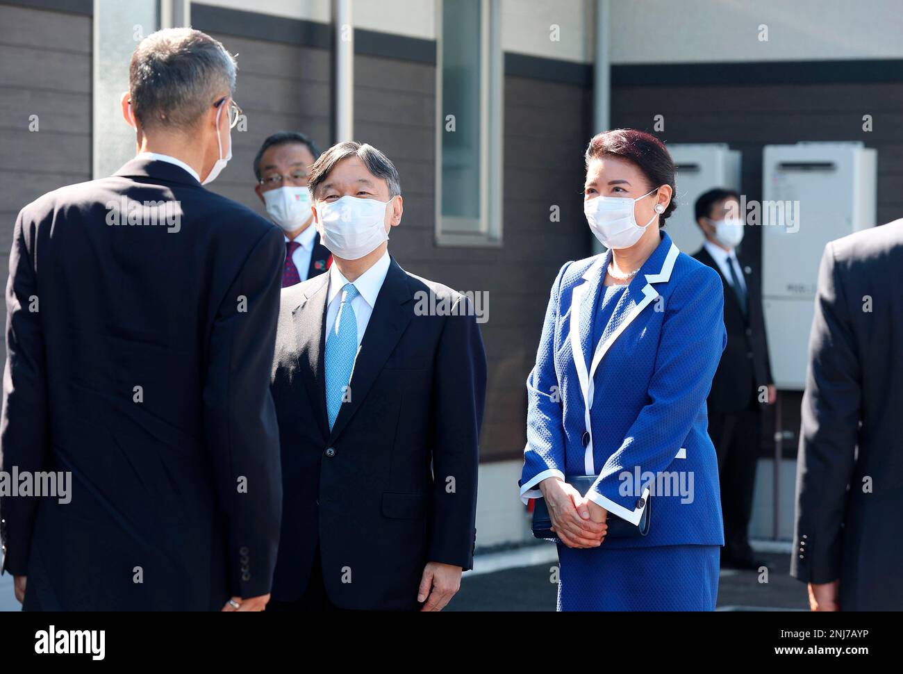 Japanese Emperor Naruhito and Empress Masako arrive at a venue for ...