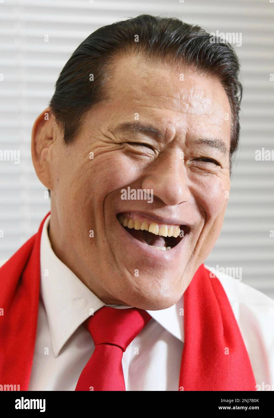 Antonio Inoki attends an interview in Tokyo on May 17, 2010. Inoki, a ...