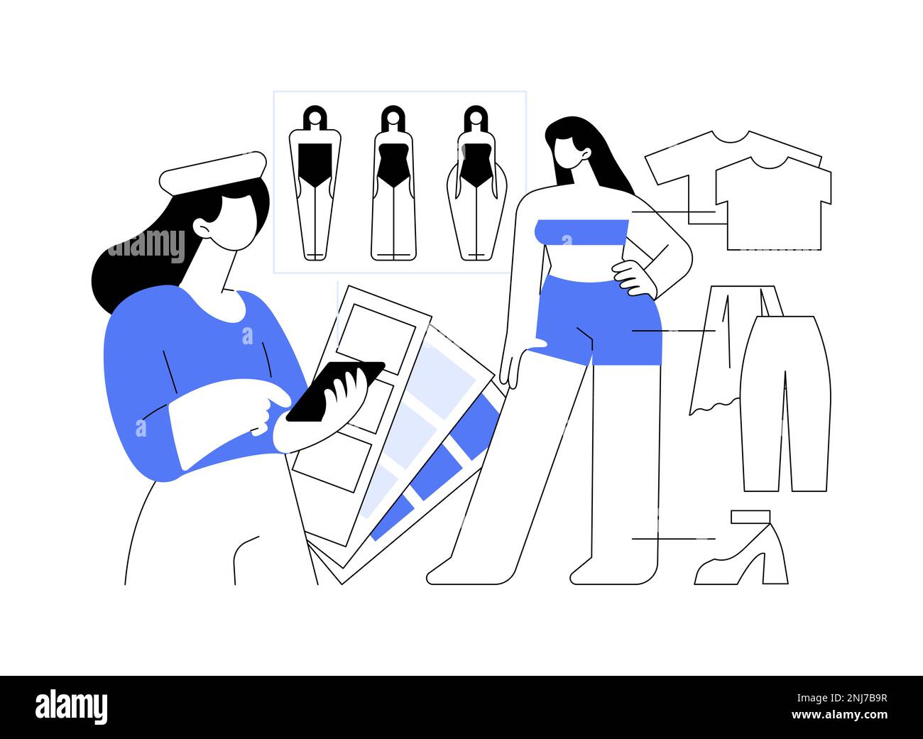 Personal stylist abstract concept vector illustration Stock Vector ...