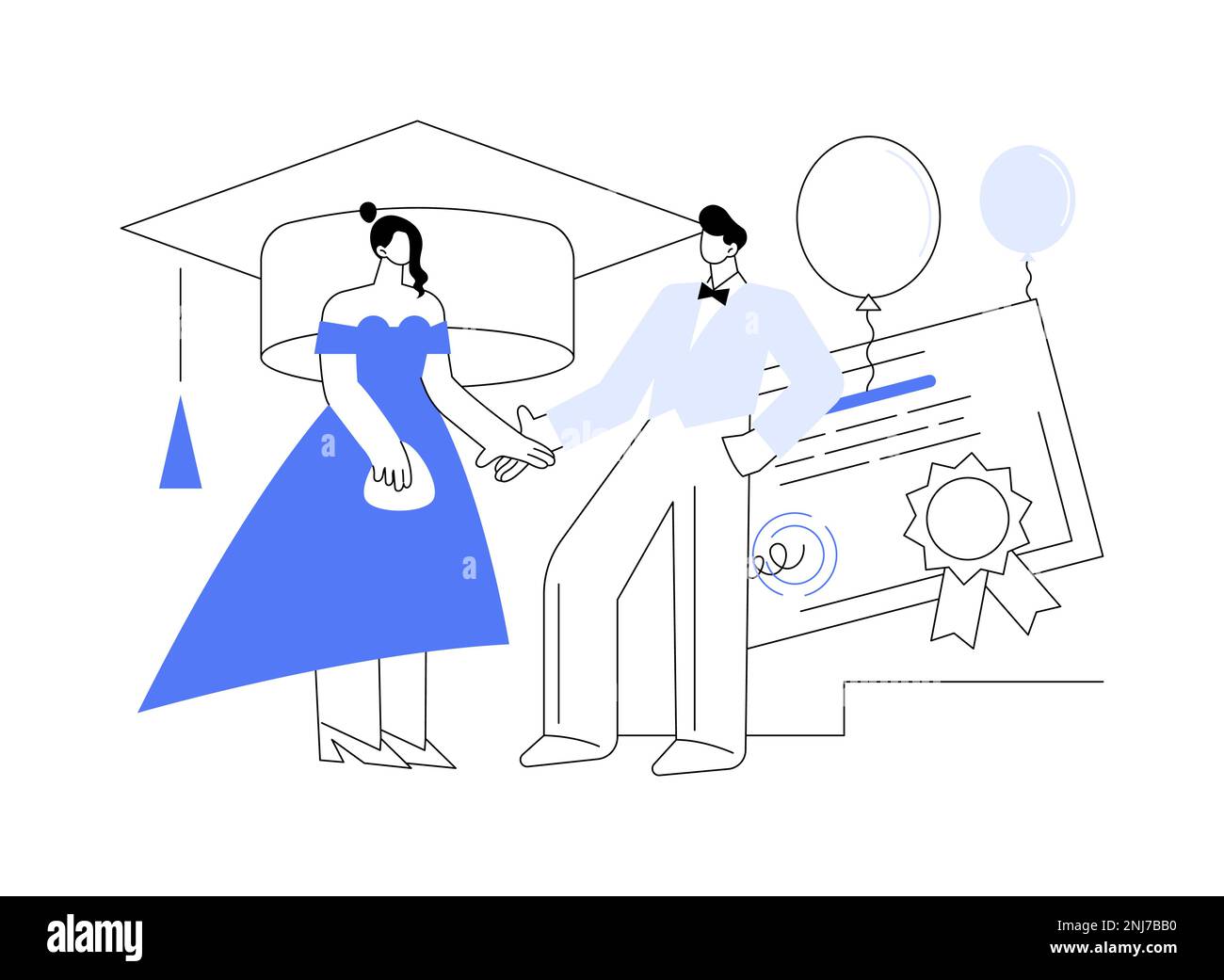 Prom party abstract concept vector illustration Stock Vector Image ...