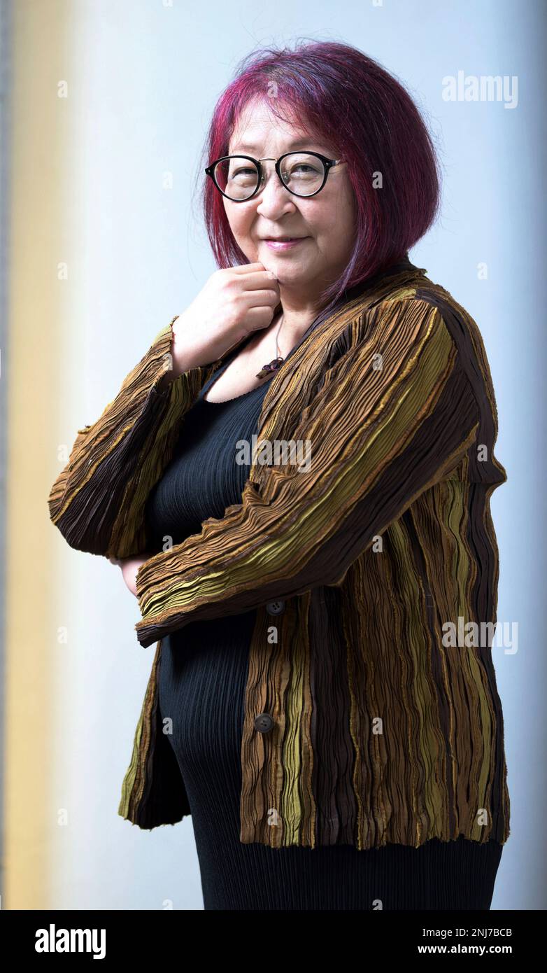 Rumiko Takahashi, Japanese manga artist, poses for photo during an ...