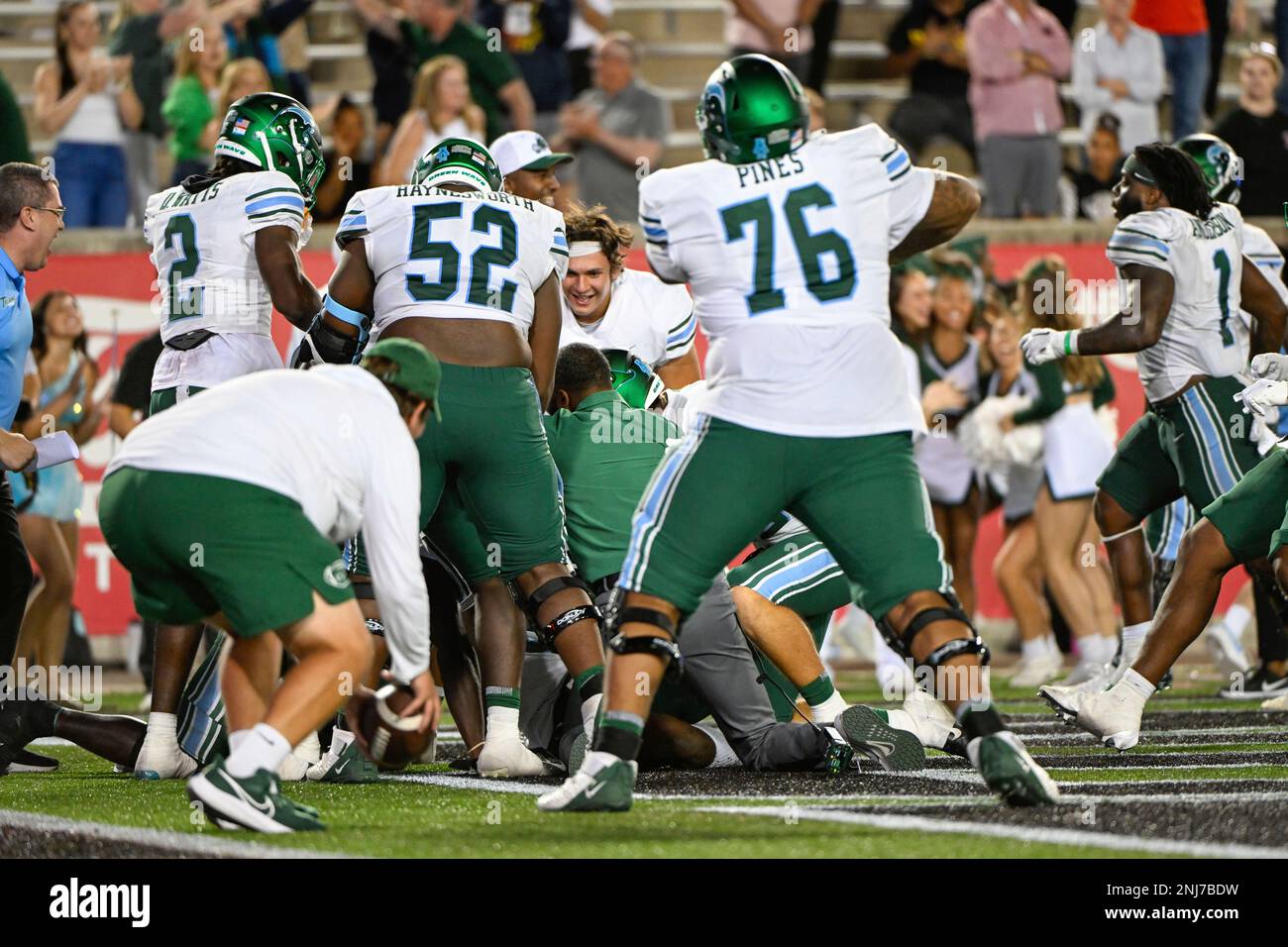 HOUSTON, TX - SEPTEMBER 30: Tulane Green Wave offensive lineman Prince ...