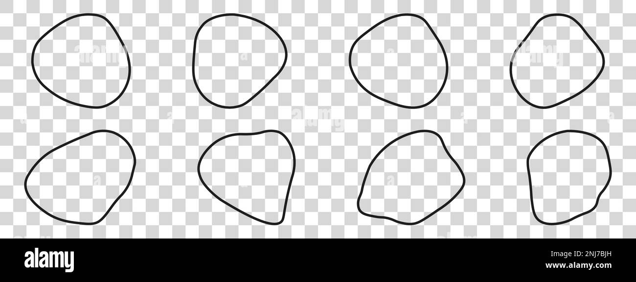 Organic blobs set icon. Random shapes cube drop Stock Vector Image & Art - Alamy