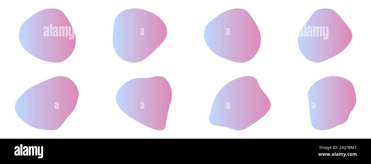 Organic blobs set icon. Random shapes cube drop Stock Vector Image & Art - Alamy