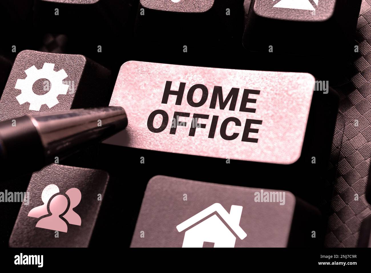 Writing displaying text Home Office. Word for space designated in a ...
