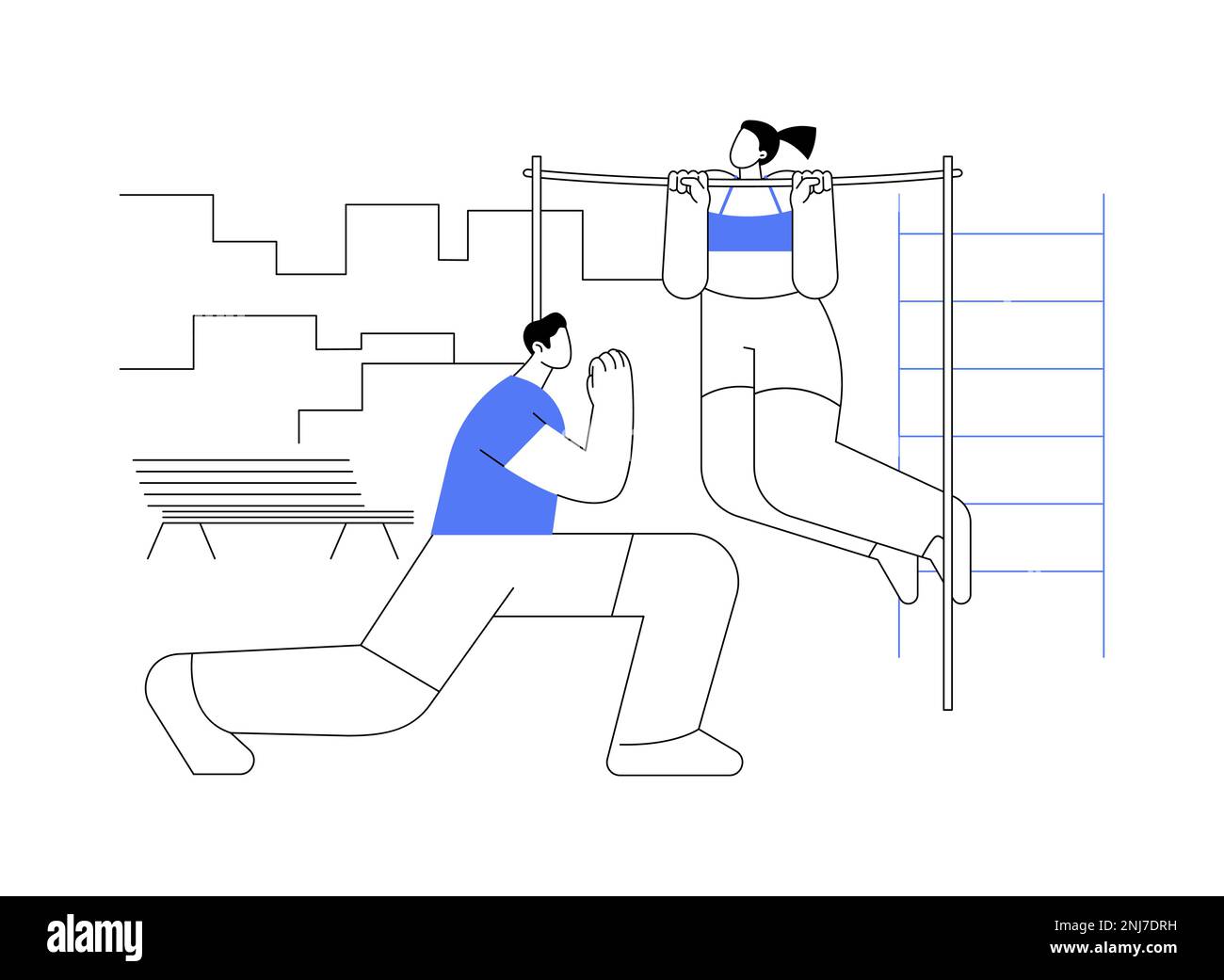 Outdoor workout abstract concept vector illustration Stock Vector Image ...