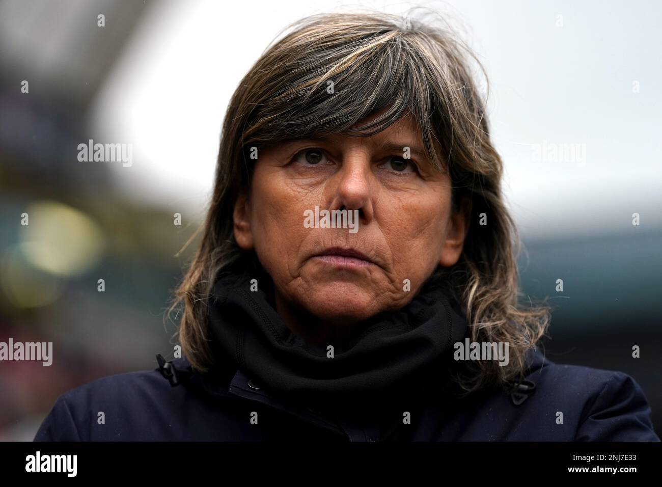 Italy head coach Milena Bertolini before the Arnold Clark Cup match at ...