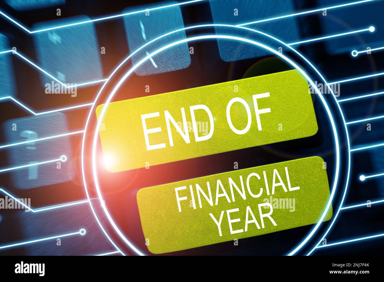 Conceptual display End Of Financial Year. Business idea Revise and edit ...