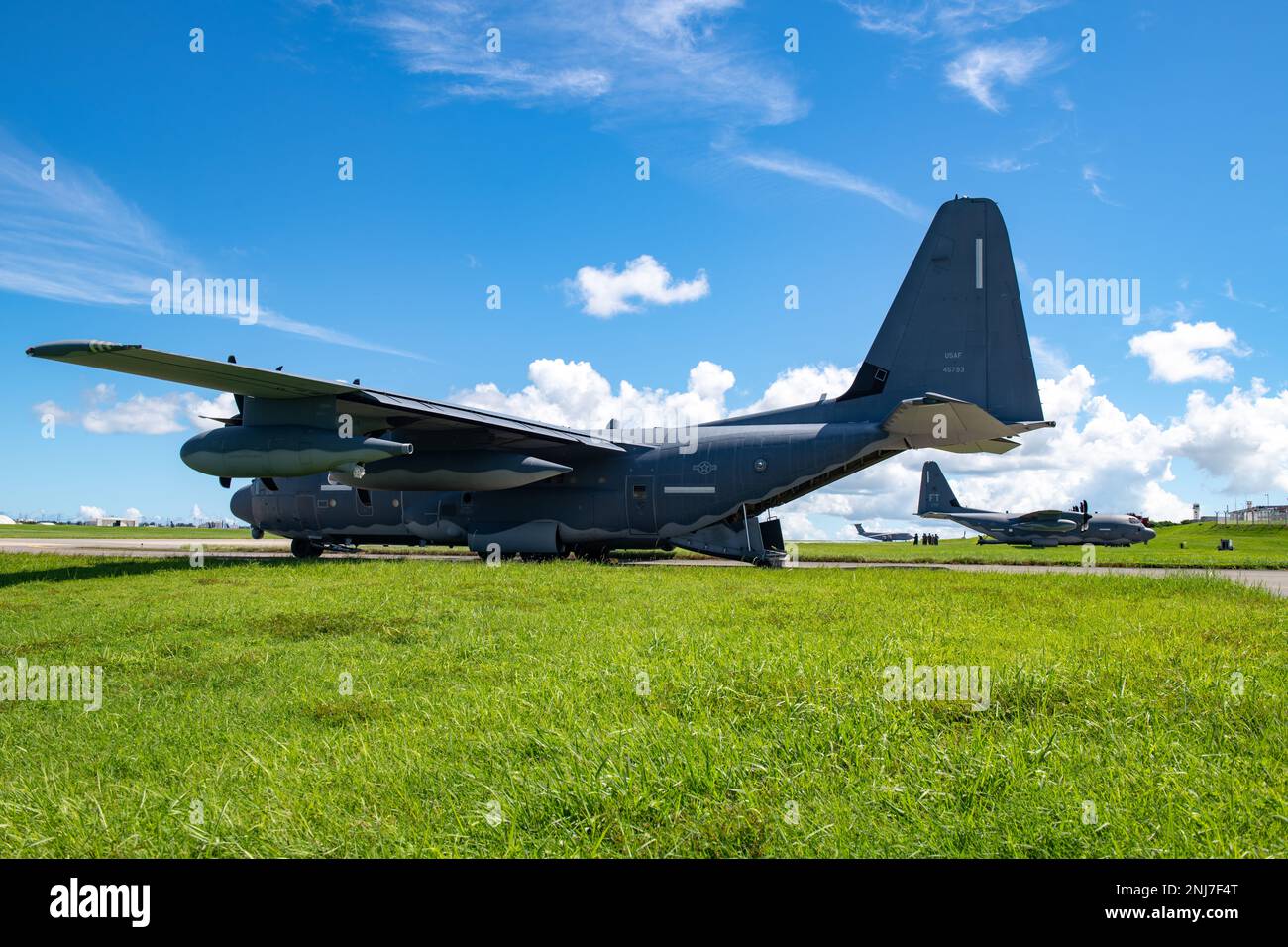 A 1st Special Operations Squadron MC-130J Commando II sits on the ...