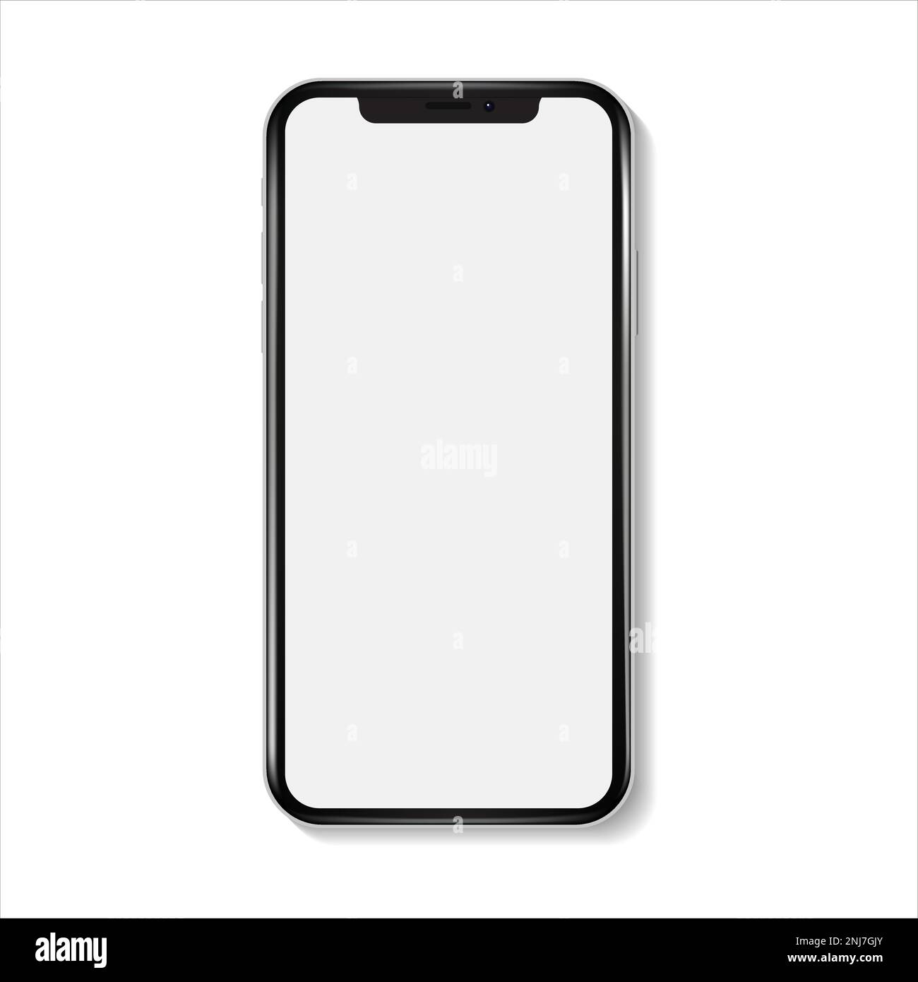 realistic models smartphone with transparent screens, smartphone mockup ...