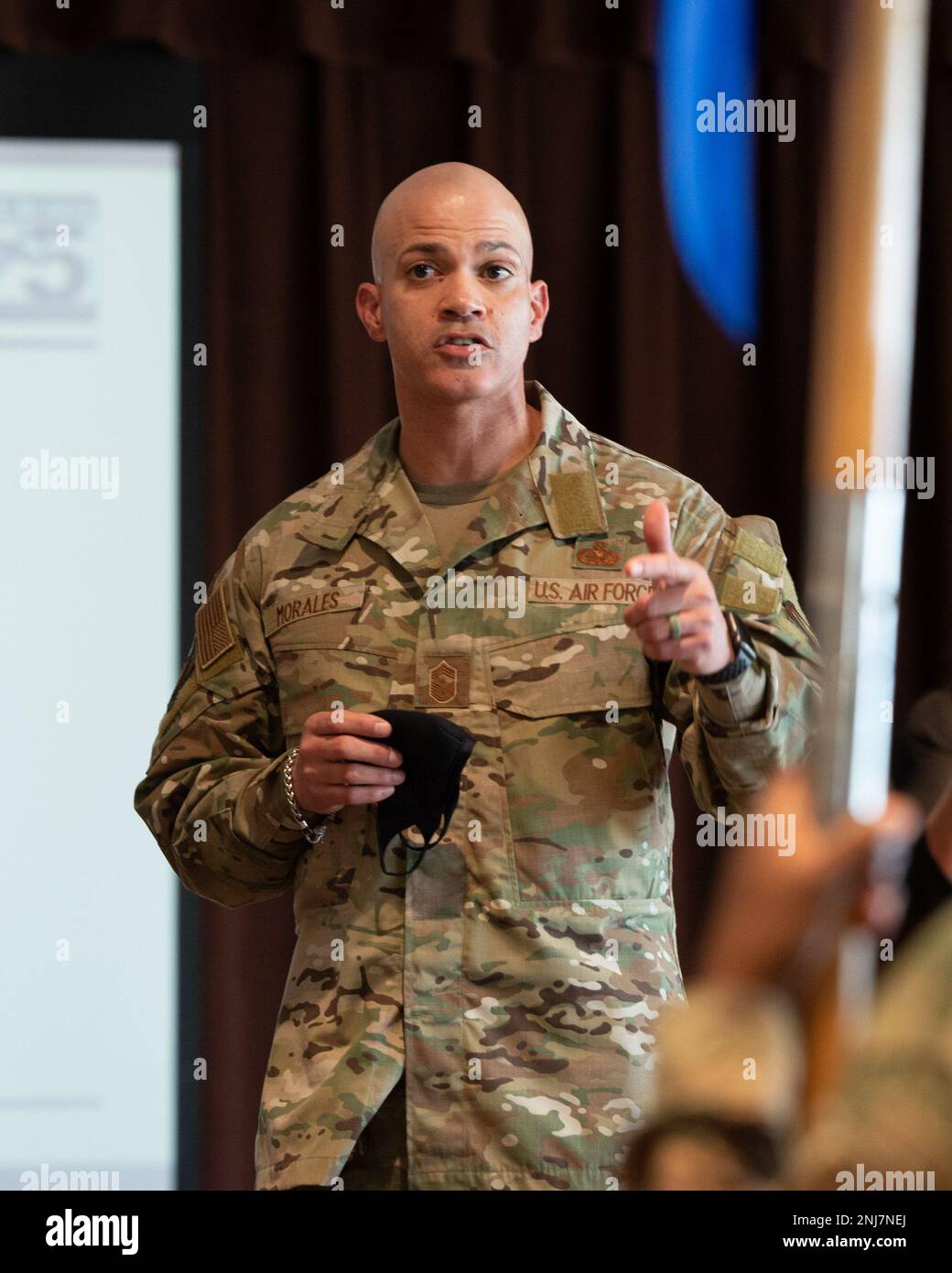 Chief Master Sgt. Lloyd Morales, 88th Air Base Wing command chief ...