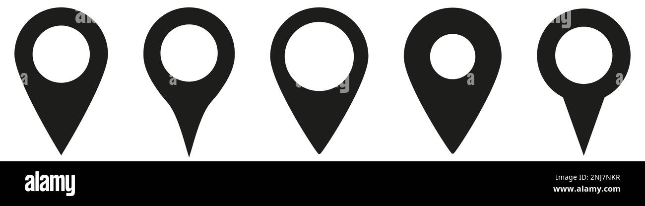 Set of location pin icon.Map pin place marker. Location icon Stock Vector Image & Art - Alamy