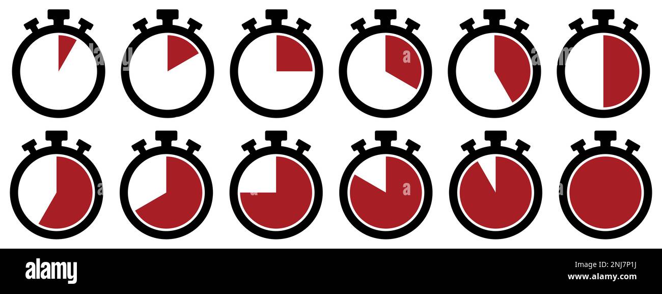 Timers icon on transparent background. Isolated vector elements. Stopwatch symbol. Vector ...