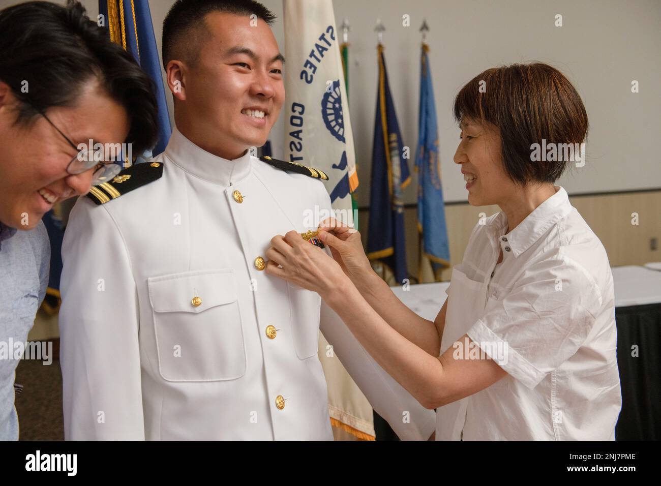 CORPUS CHRISTI, Texas - Lt. Danny Xu receives his Wings of Gold, joined ...