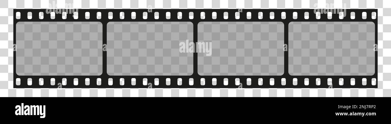 Film strip isolated vector icon. Retro picture with film strip icon ...