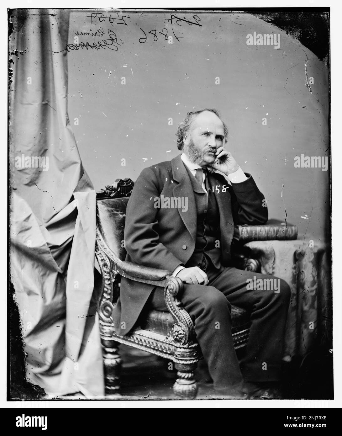 Portrait of Hon. James Wilson Grimes, political figure from Iowa ...