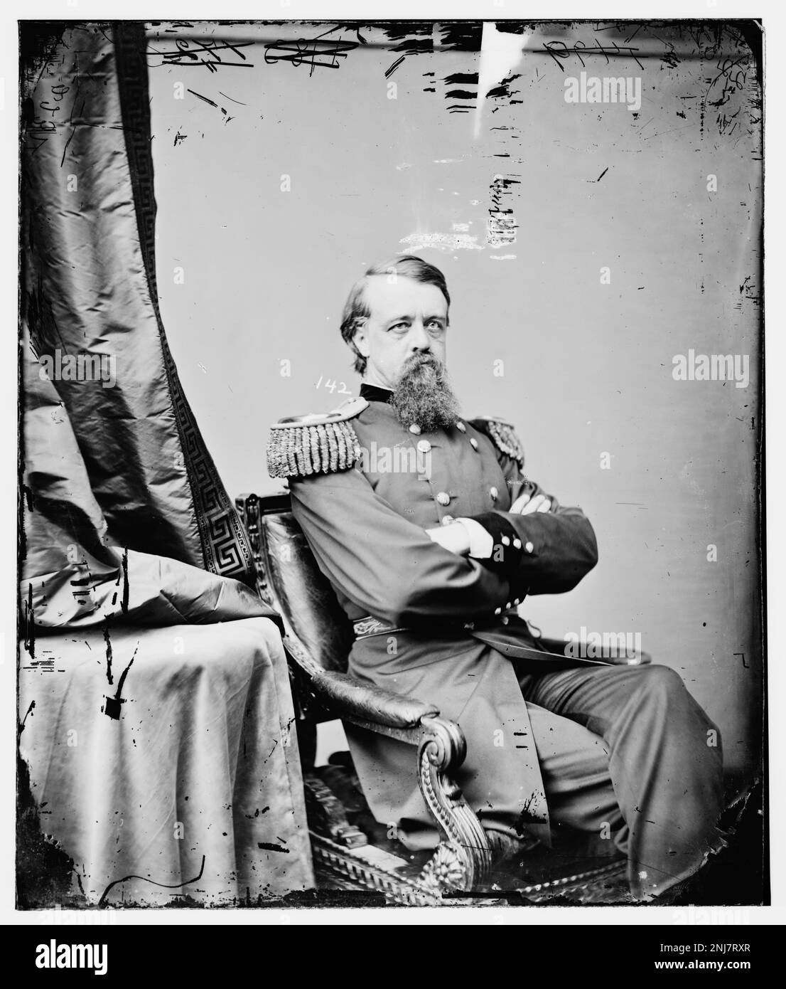 Portrait of General Alfred H. Terry, a U.S. Army officer, captured in ...