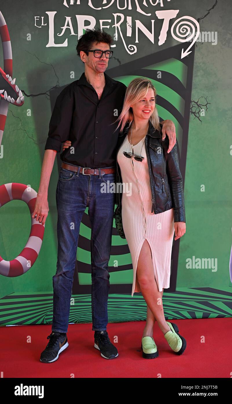 Javier Botet attends the opening of Tim Burton's exhibition, 'The ...