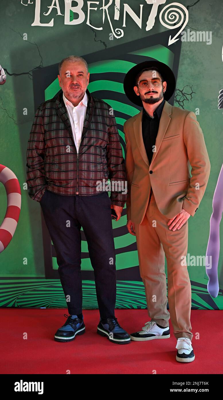 Félix Sabroso and Jau Fornés attend the opening of Tim Burton's ...