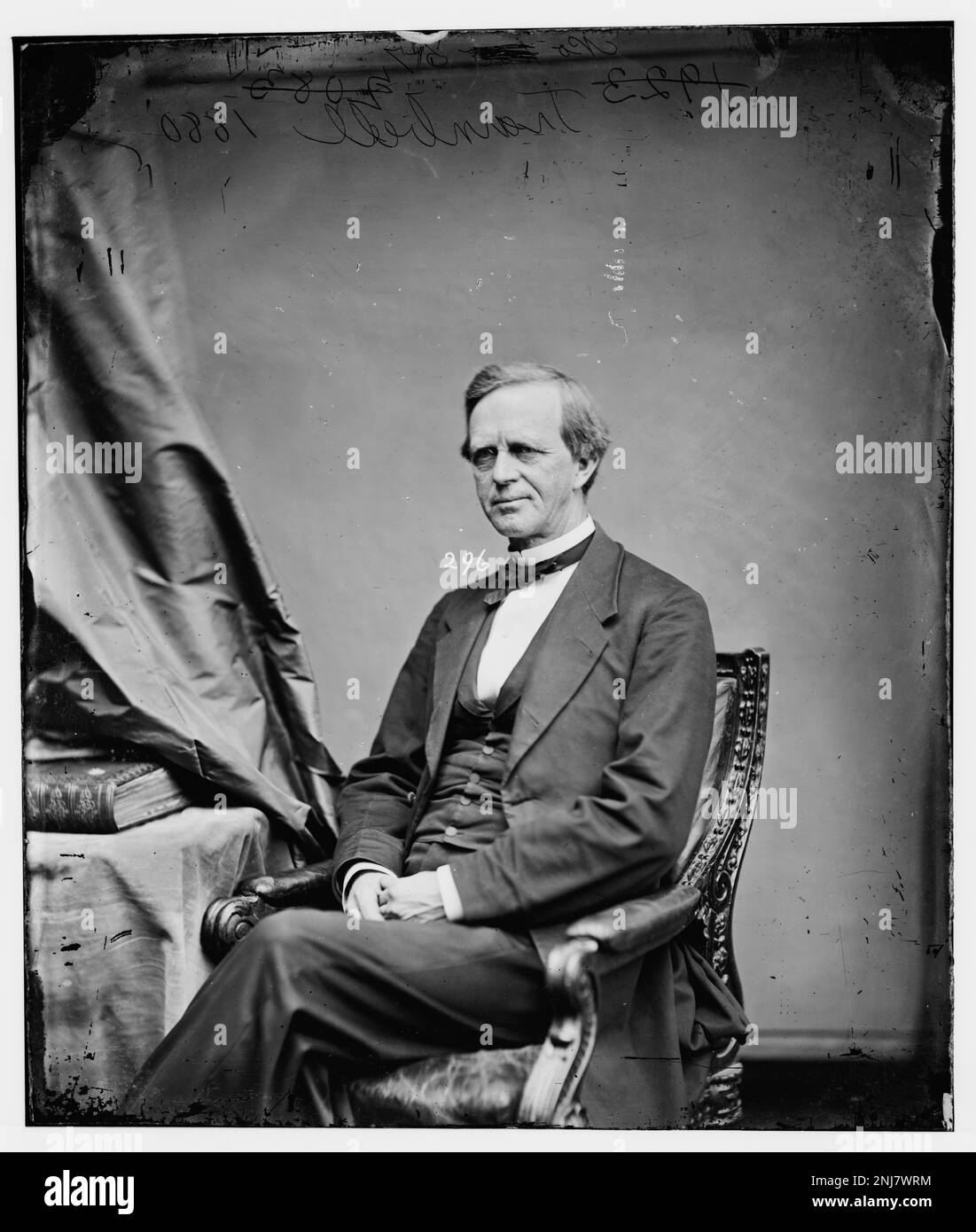 Portrait of Lyman Trumbull, a U.S. Senator from Illinois and important ...