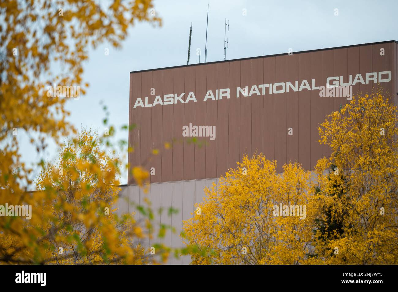 The main hangar at the 168th Wing, Alaska Air National Guard, is ...