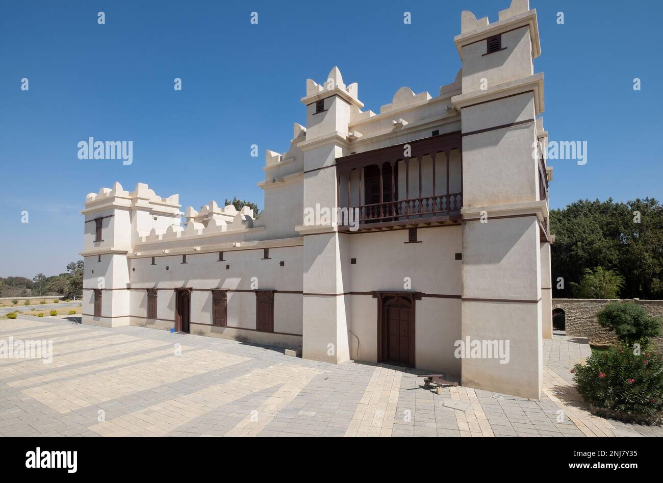 The palace of Emperor Yohannes IV, Mekelle. Ethiopia Stock Photo - Alamy