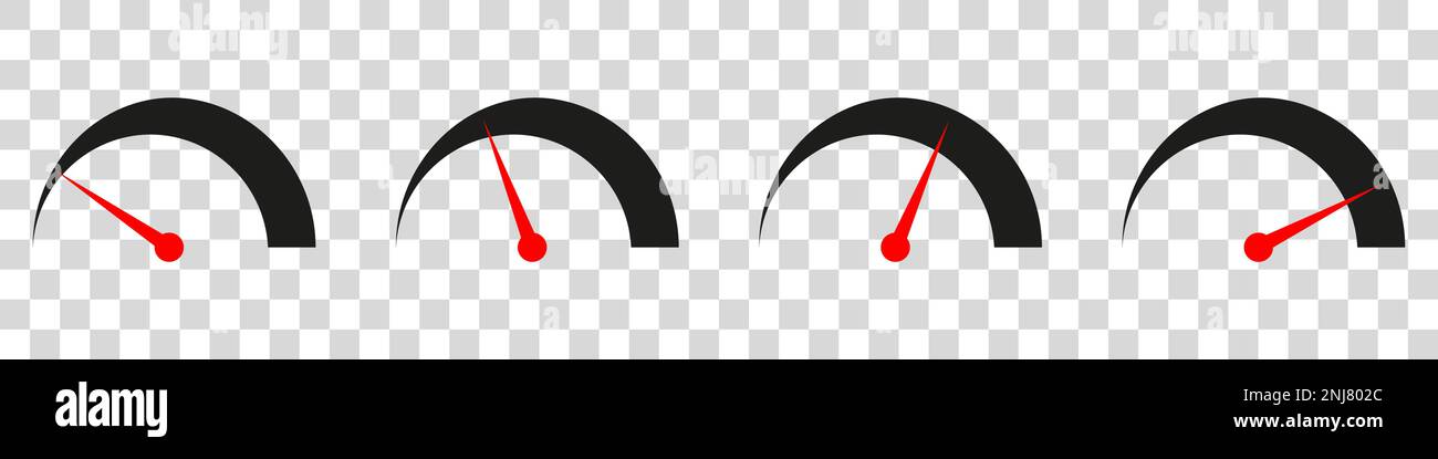 Speedometer Tachometer Icon Speed Indicator Sign Internet Car Speed Performance Concept