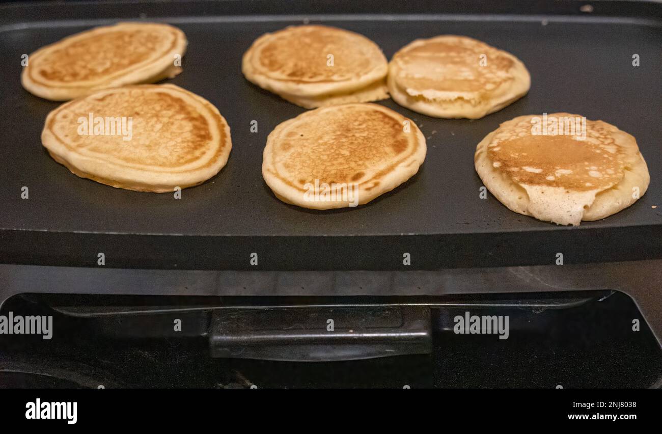 Making fluffy delicious pancakes on hi-res stock photography and images ...