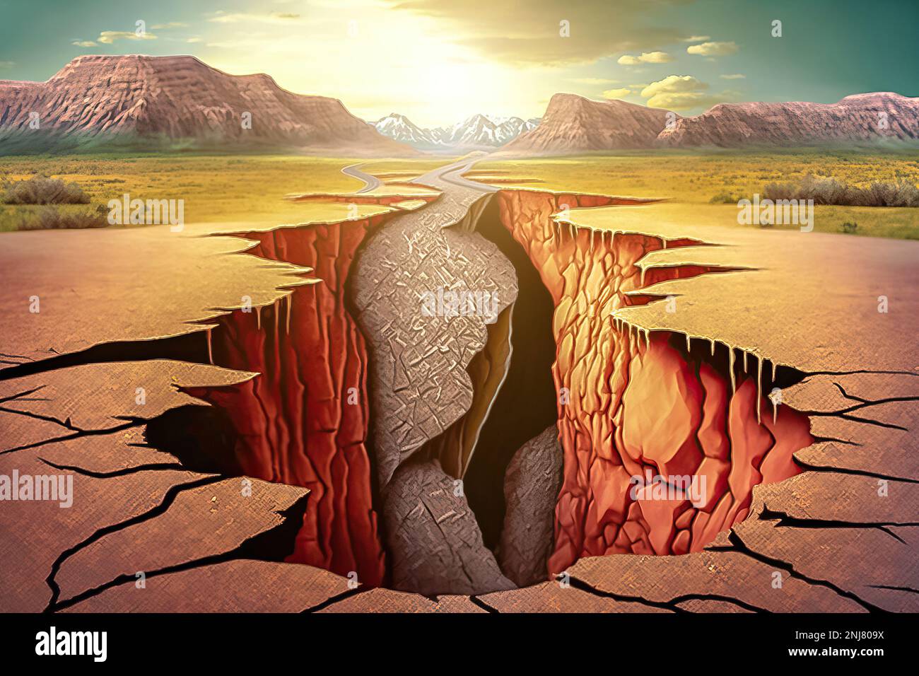 Fault fractures hi-res stock photography and images - Alamy