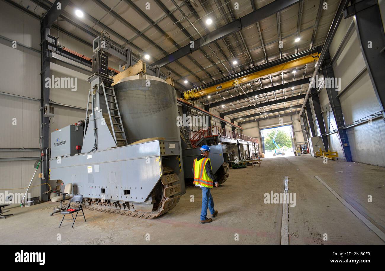 The last cask inside the Containment Access Building at NorthStar's ...