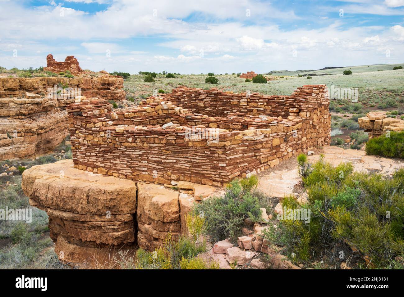 Ancient Ruins, Wupatki National Monument Stock Photo - Alamy