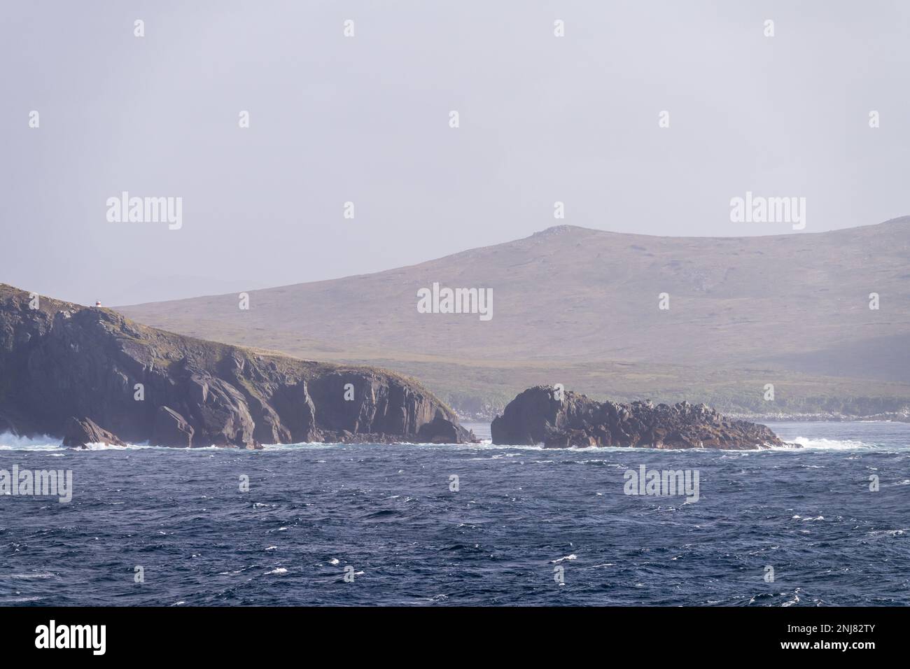 Automated lighthouse on cliffs by Cape Horn is southermost warning ...