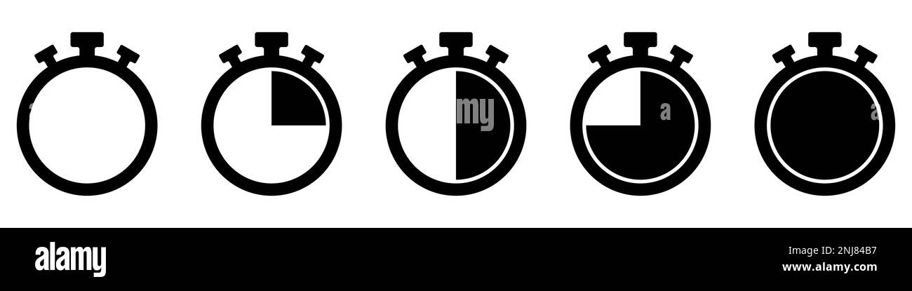 Timers icon on transparent background. Isolated vector elements. Stopwatch symbol Stock Vector ...