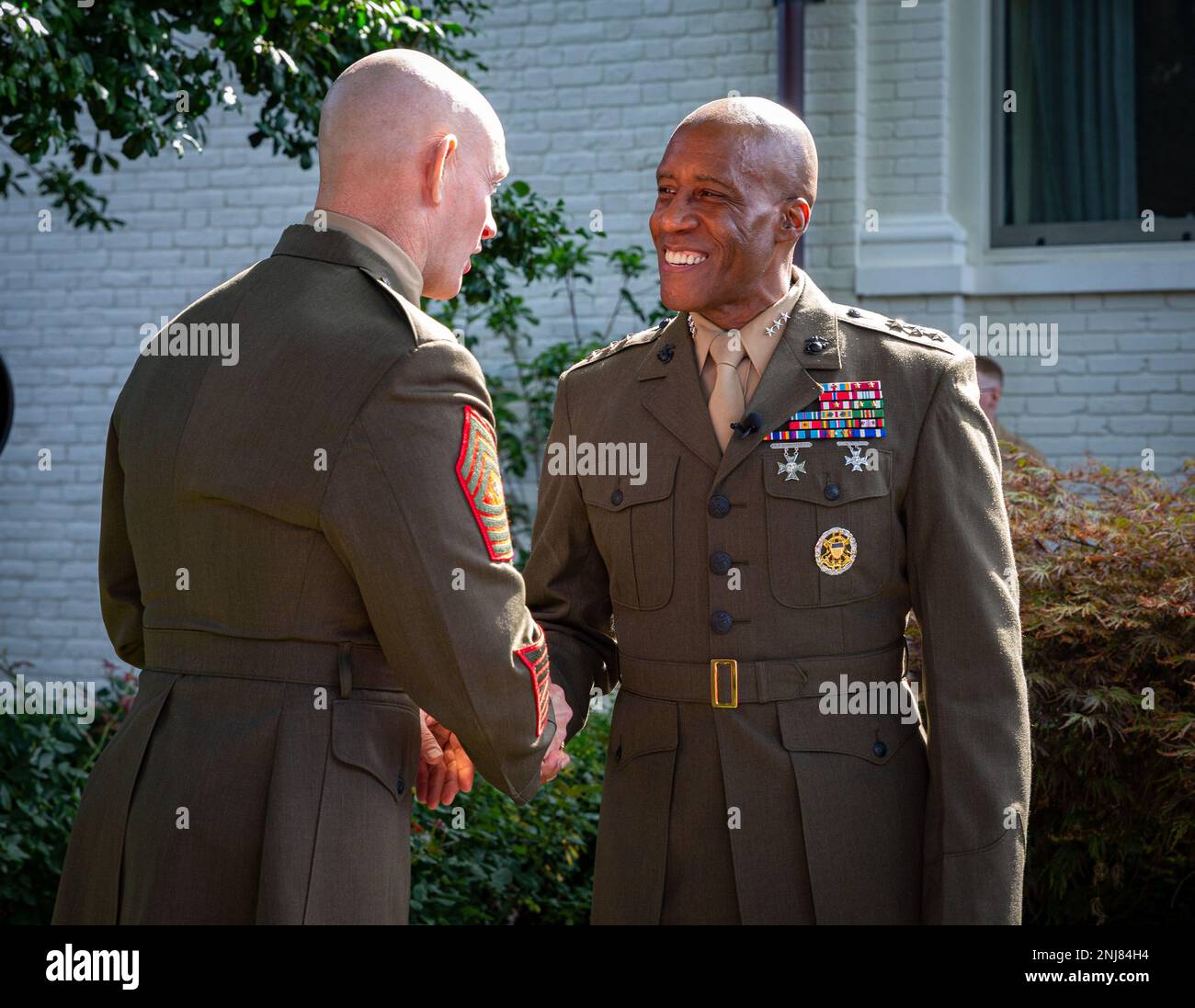 U.S. Marine Corps Sgt. Maj. Troy E. Black, the 19th Sergeant Major of the Marine Corps, talks ...
