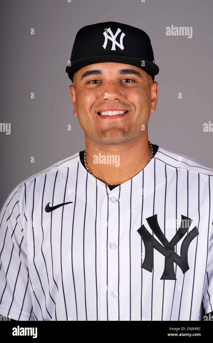 This is a 2023 photo of Carlos Narvaez of the New York Yankees baseball ...