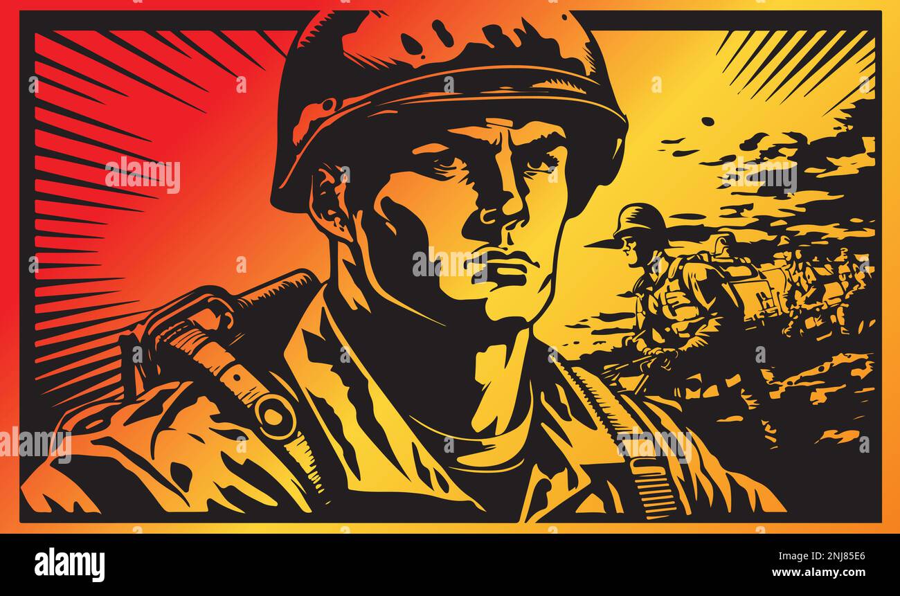 Beautiful and trendy black and white linocut art or colouring page of a ...