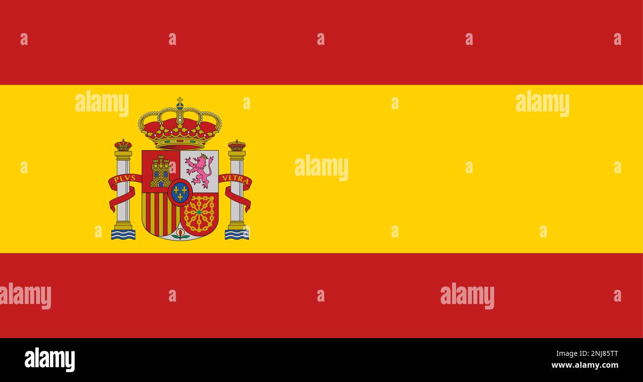 Vector Of Spanish Flag Stock Vector Image And Art Alamy
