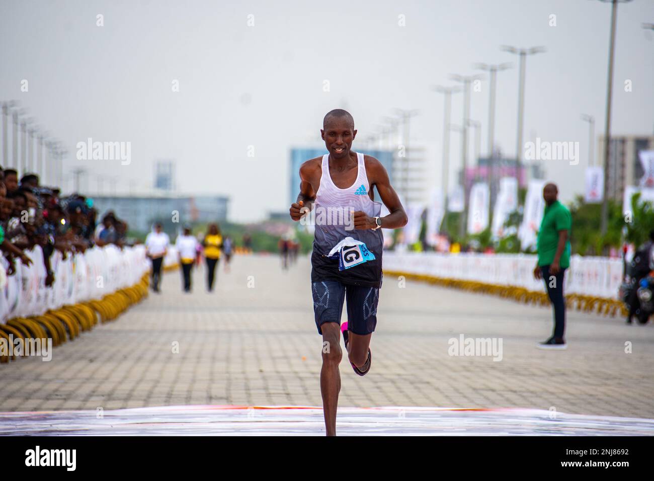 Bernard Sang of Kenya during the 8th edition of the Access Bank Lagos ...
