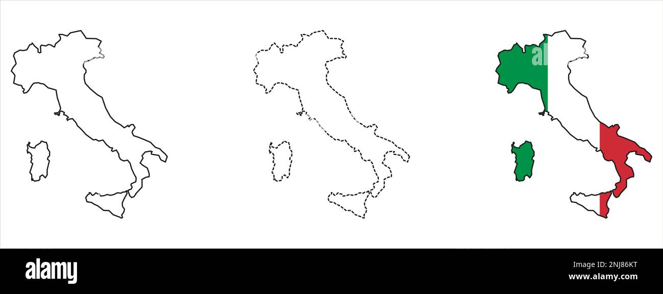 italy map isolated silhouette Stock Vector Image & Art - Alamy