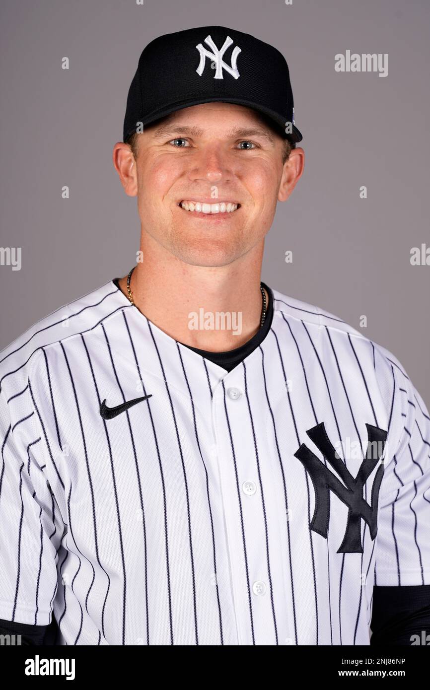 This is a 2023 photo of Jake Bauers of the New York Yankees baseball ...