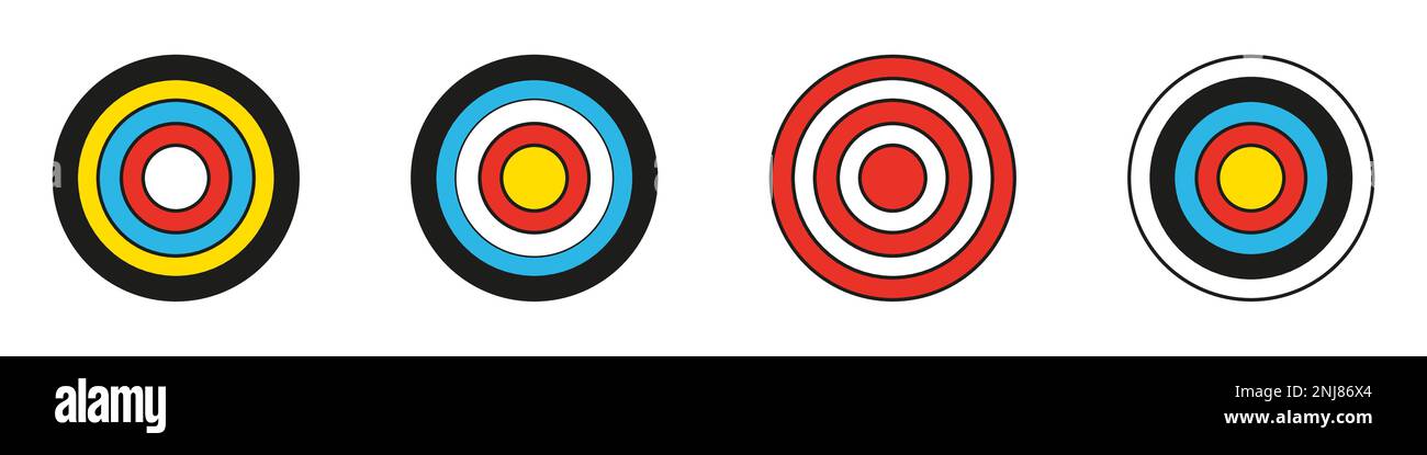 Archery target with arrow. Vector illustration Stock Vector Image & Art ...