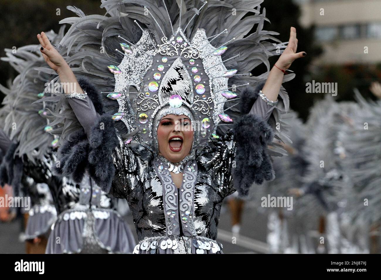 Spain. 21st Feb, 2023. Coso in Carnival in Santa Cruz de Tenerife with ...