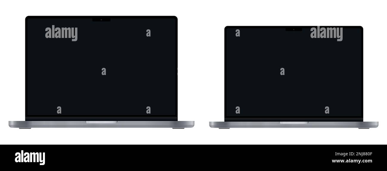 New MacBook Pro. Apple Macbook Pro 2021.Editorial vector illustration ...