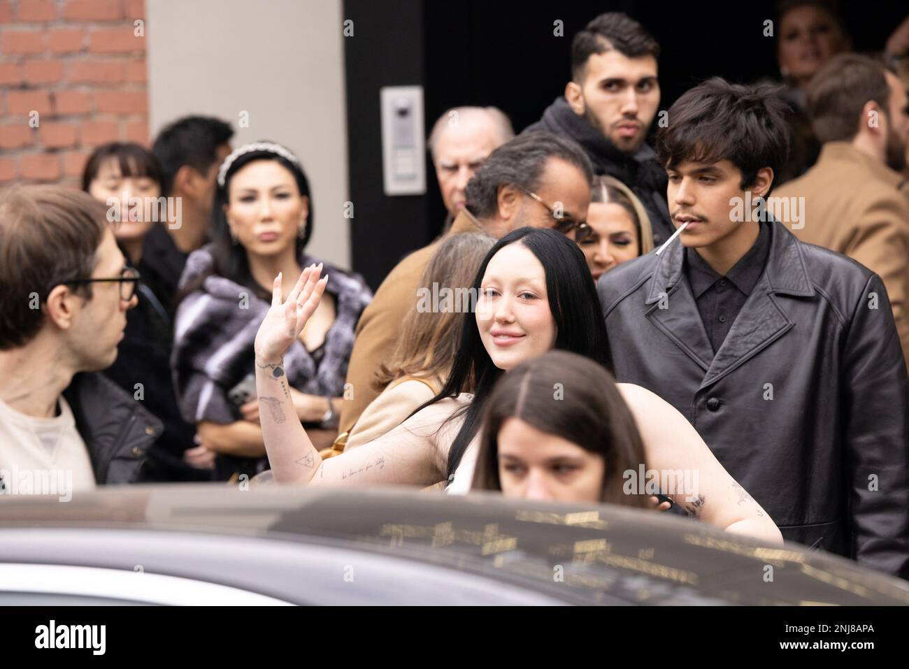 Milan, Italy. February 22, 2023, Noha Cyrus is seen after the Fendi ...