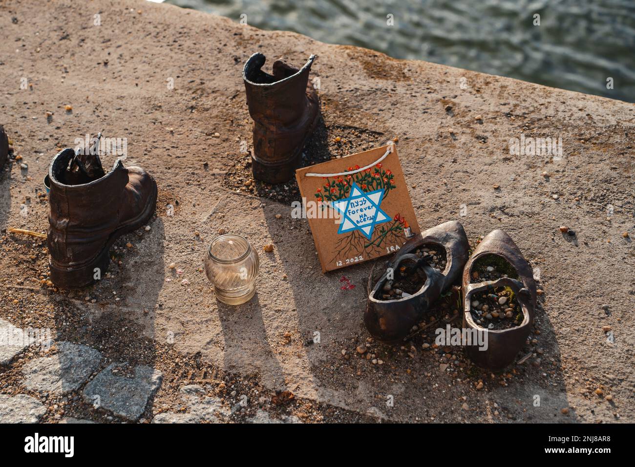 Shoes on the Danube Bank. Memorial to the Hungarian Jews, the victims ...
